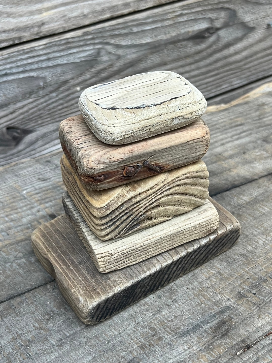 Driftwood Blocks , Rustic Wood Block, Weathered Wood Blocks, Assemblage ...