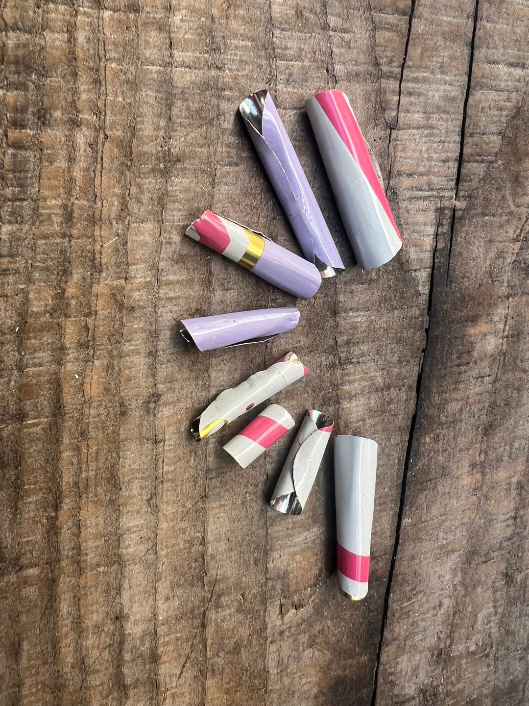 Vintage Metal Pieces, Cut Metal Tubes, Metal Art Supplies, Cut Vintage ...