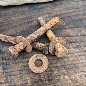 Rusty Bolts and Washers - Etsy