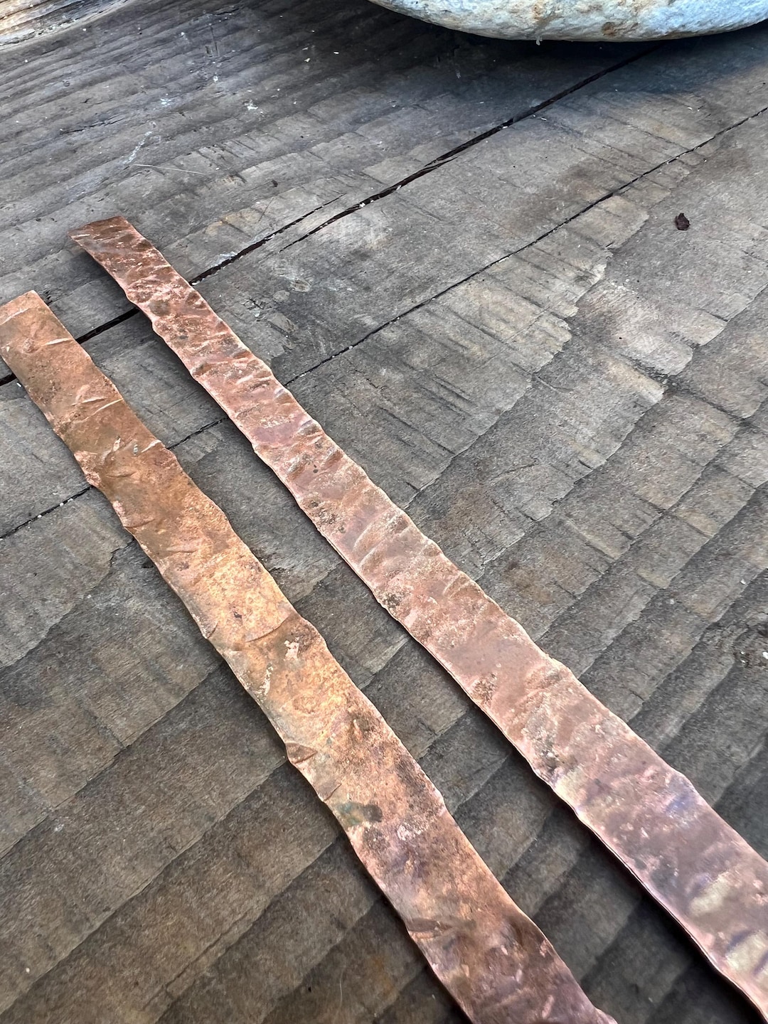 Aged Hammered Patina Copper Pieces , Copper Art Material, Assemblage ...