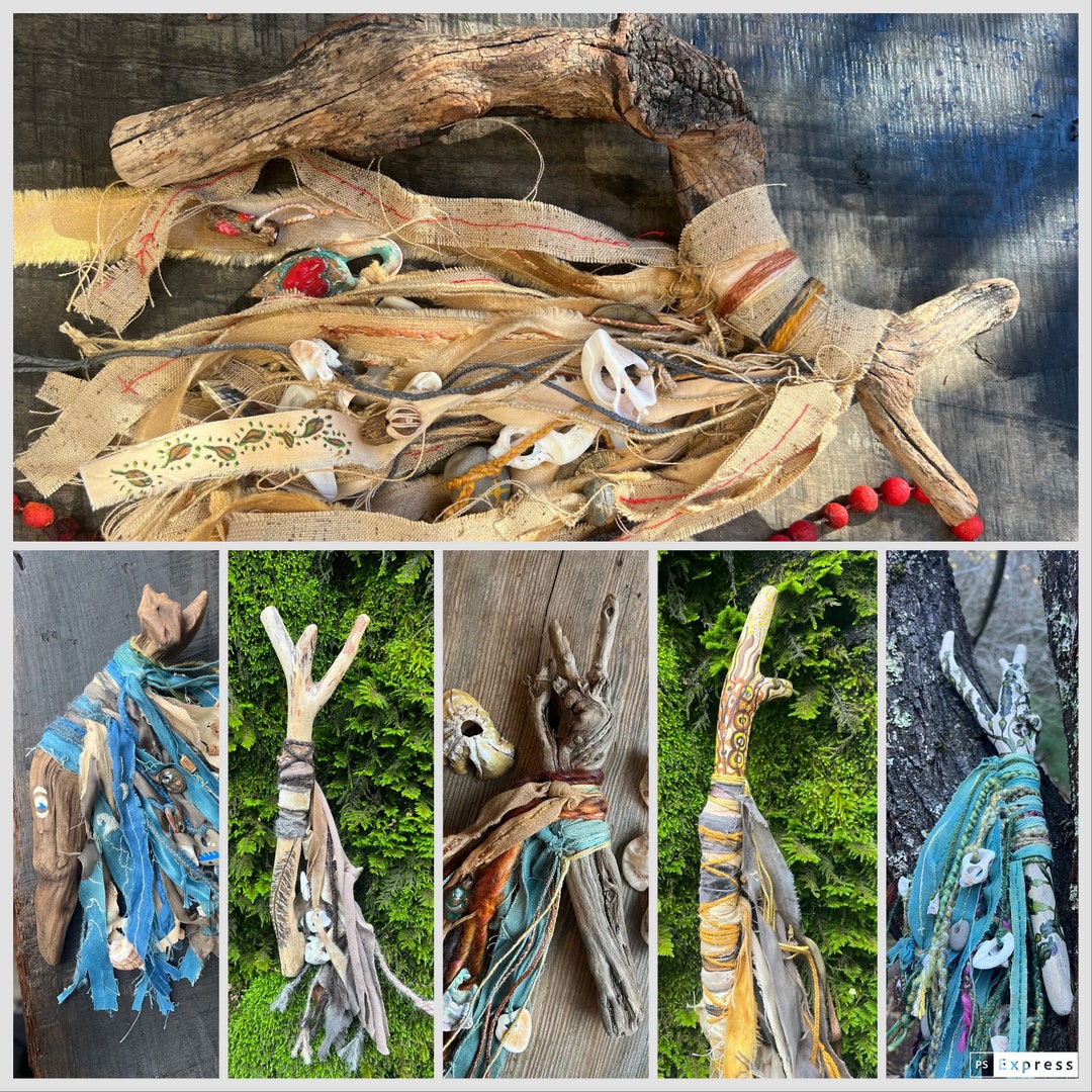 Custom Order Talking Stick, Personal Ritual Tool , Ceremony Wand ...