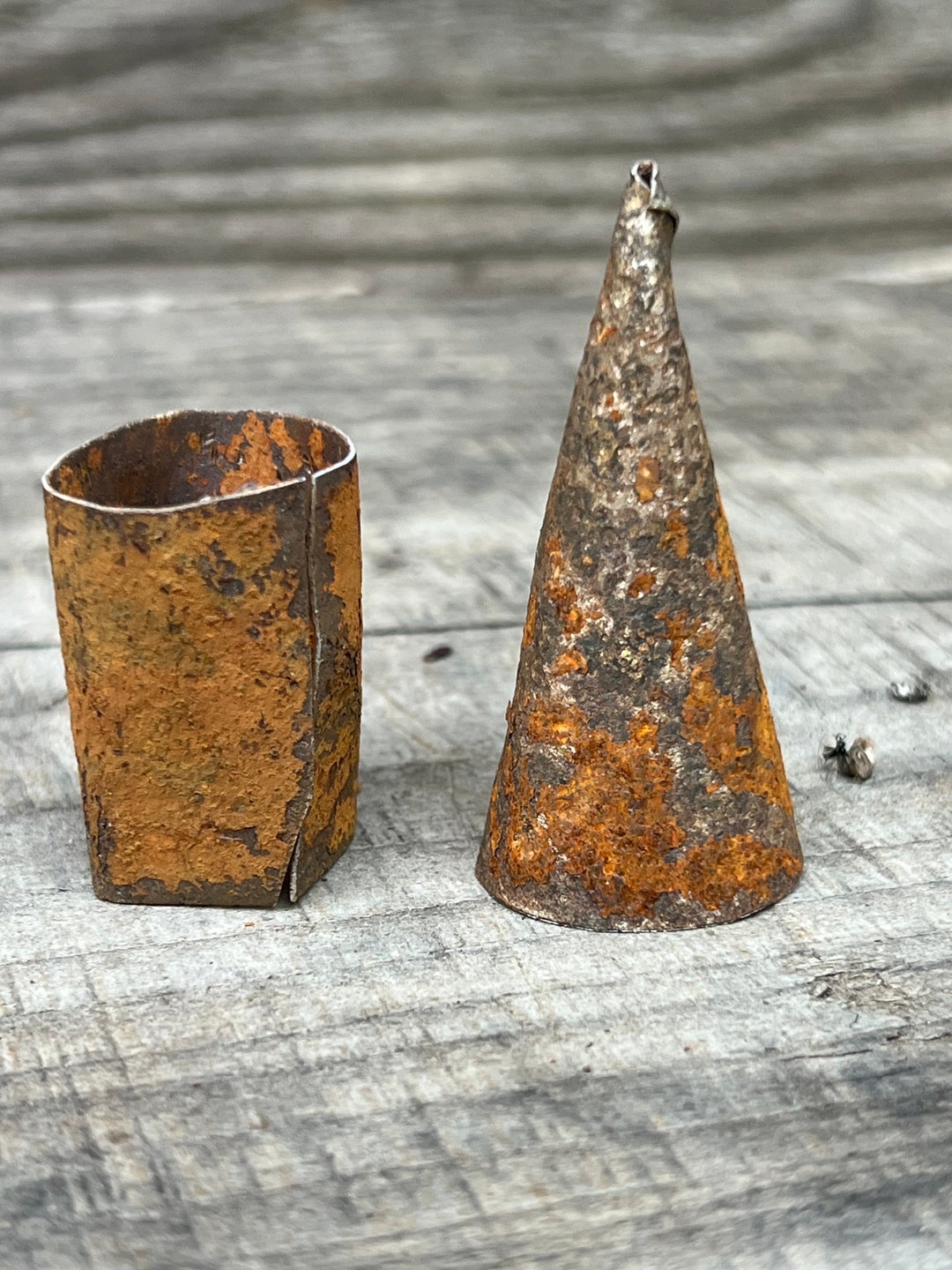 Small Rusty Metal Pieces, Rusty Shapes, Art Supplies , Salvaged Metal ...