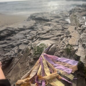 Forked Driftwood Talking Stick, Fabric Wrapped Ritual Wand, Sage - Etsy