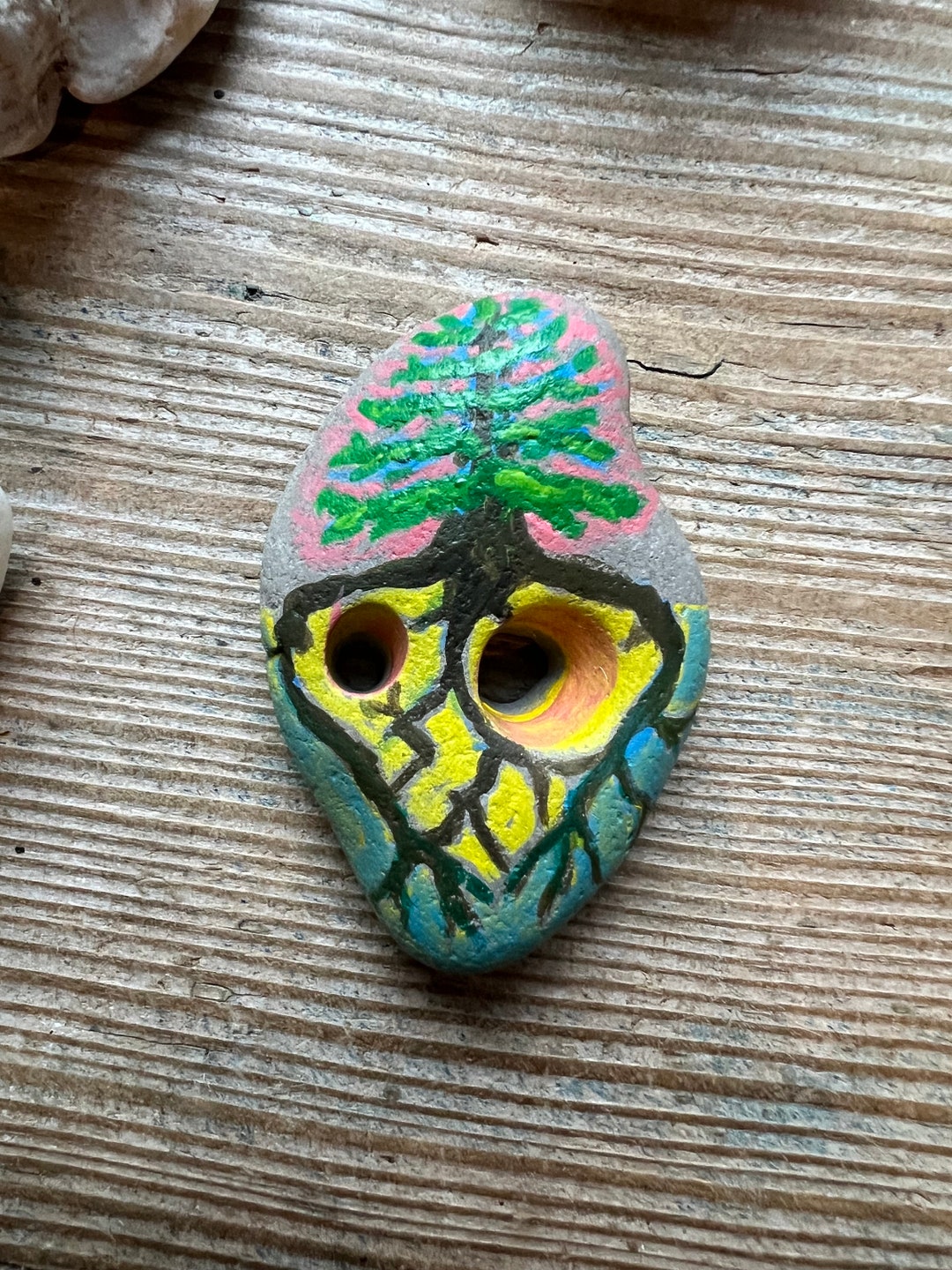 Winter Hag Stone, Painted Hag Stone, Adder Stones, Fairy Stone ...