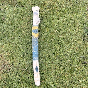Ocean Talking Stick / Ocean Wand Textile Fabric Wrapped Driftwood - Etsy