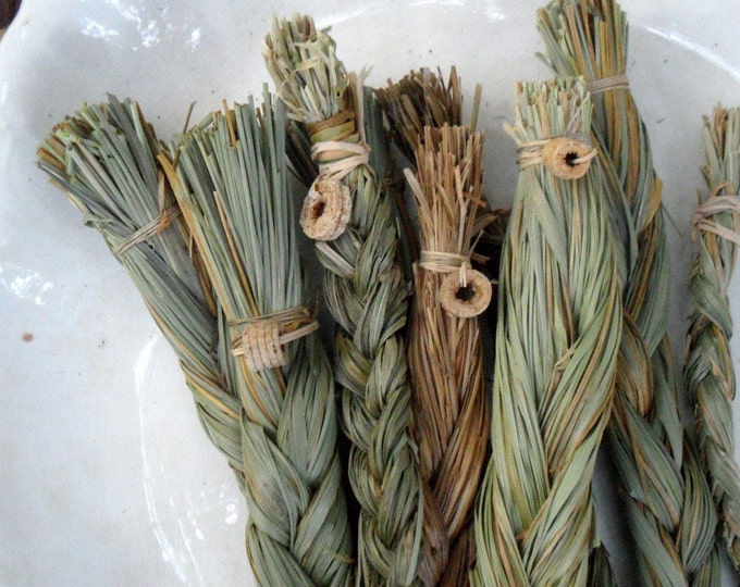 Sweet Grass Braid, Smudge Ritual Sweetgrass Braid Native American Bead ...