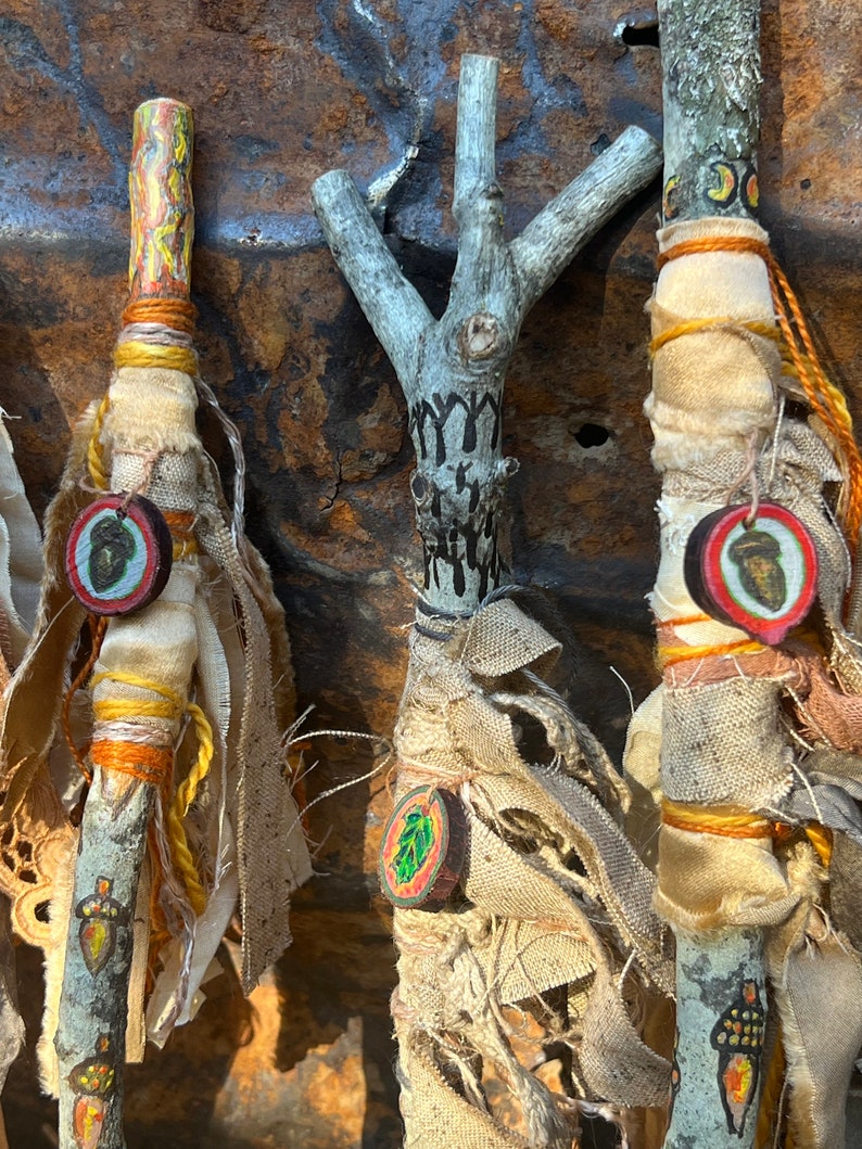 Forked Live Oak Talking Stick, Forked Oak Wand , Forked Wood, Sacred ...