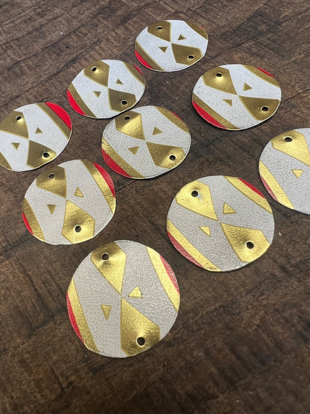 Small Metal Pieces Cut White Tin Metal Tagsred Metal - Etsy