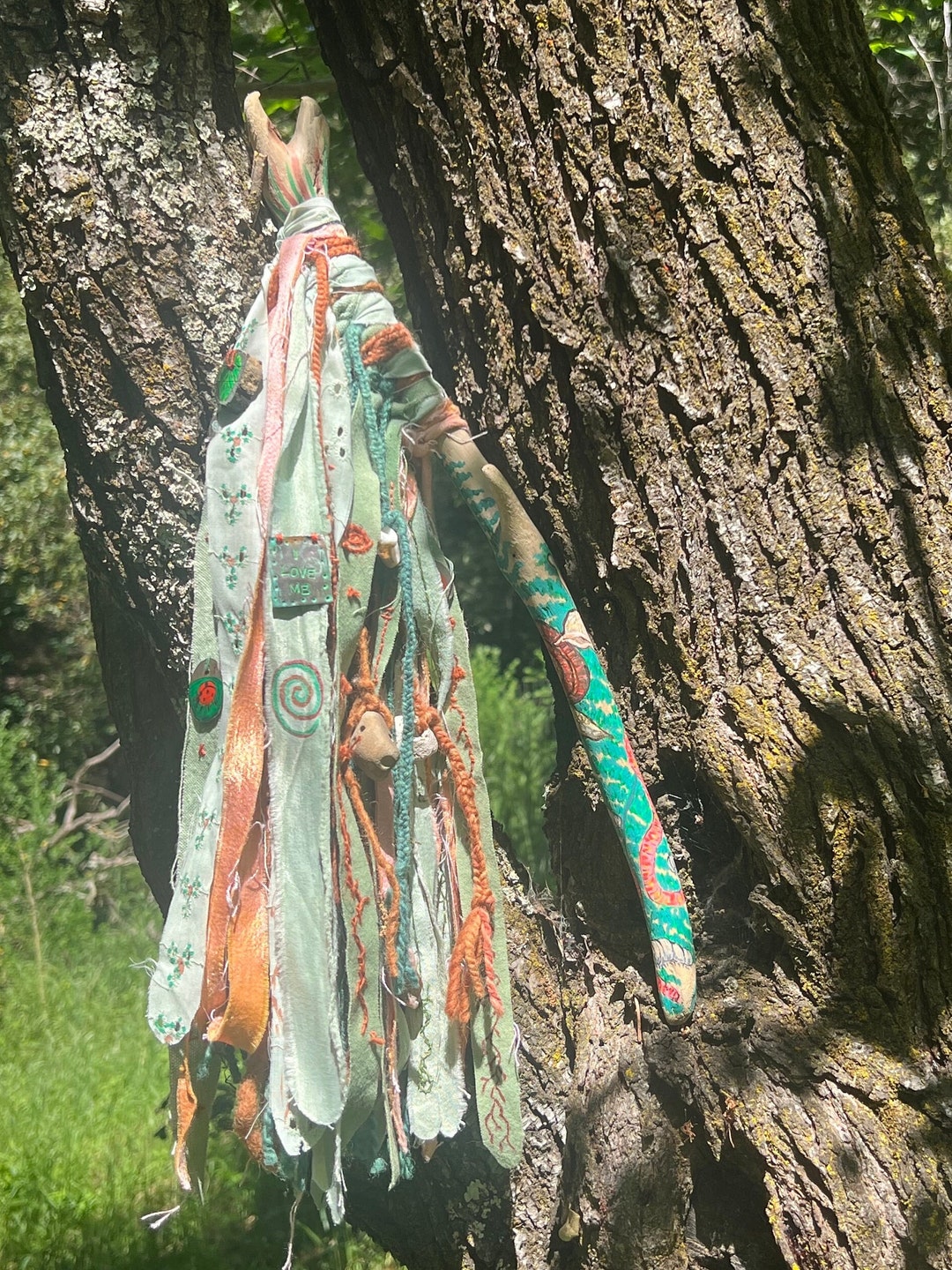 Ceremony Tool, Forked Driftwood Talking Stick, Spiritual Growth Tool ...