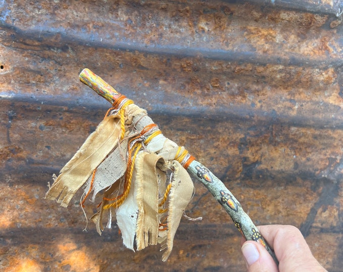 Natural Cornish Oak Wood Wand With Bag for Pagans, Wiccans, Witchcraft ...