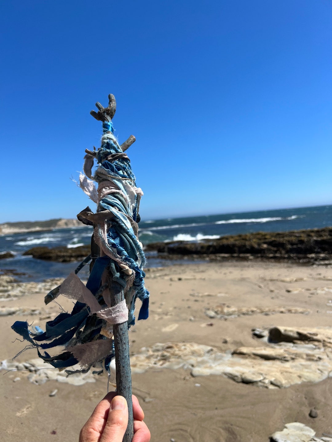 Mother of Wands.elder Wood Talking Stick, Forked Stang Ceremonial Wand ...