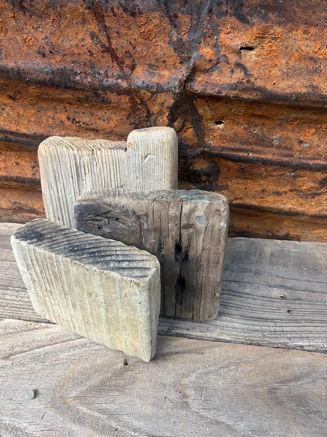 Driftwood Blocks , Rustic Wood Block, Weathered Wood Blocks, Assemblage ...