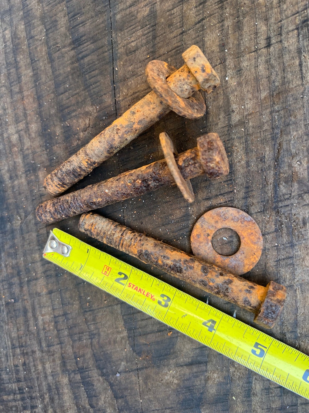 Rusty Bolts and Washers - Etsy