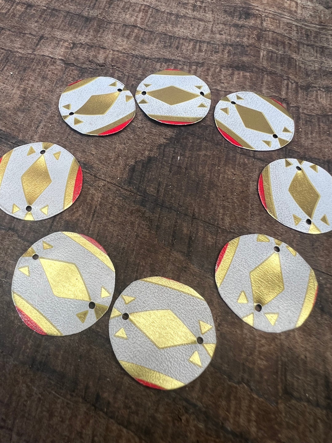 Small Metal Pieces Cut White Tin Metal Tagsred Metal - Etsy