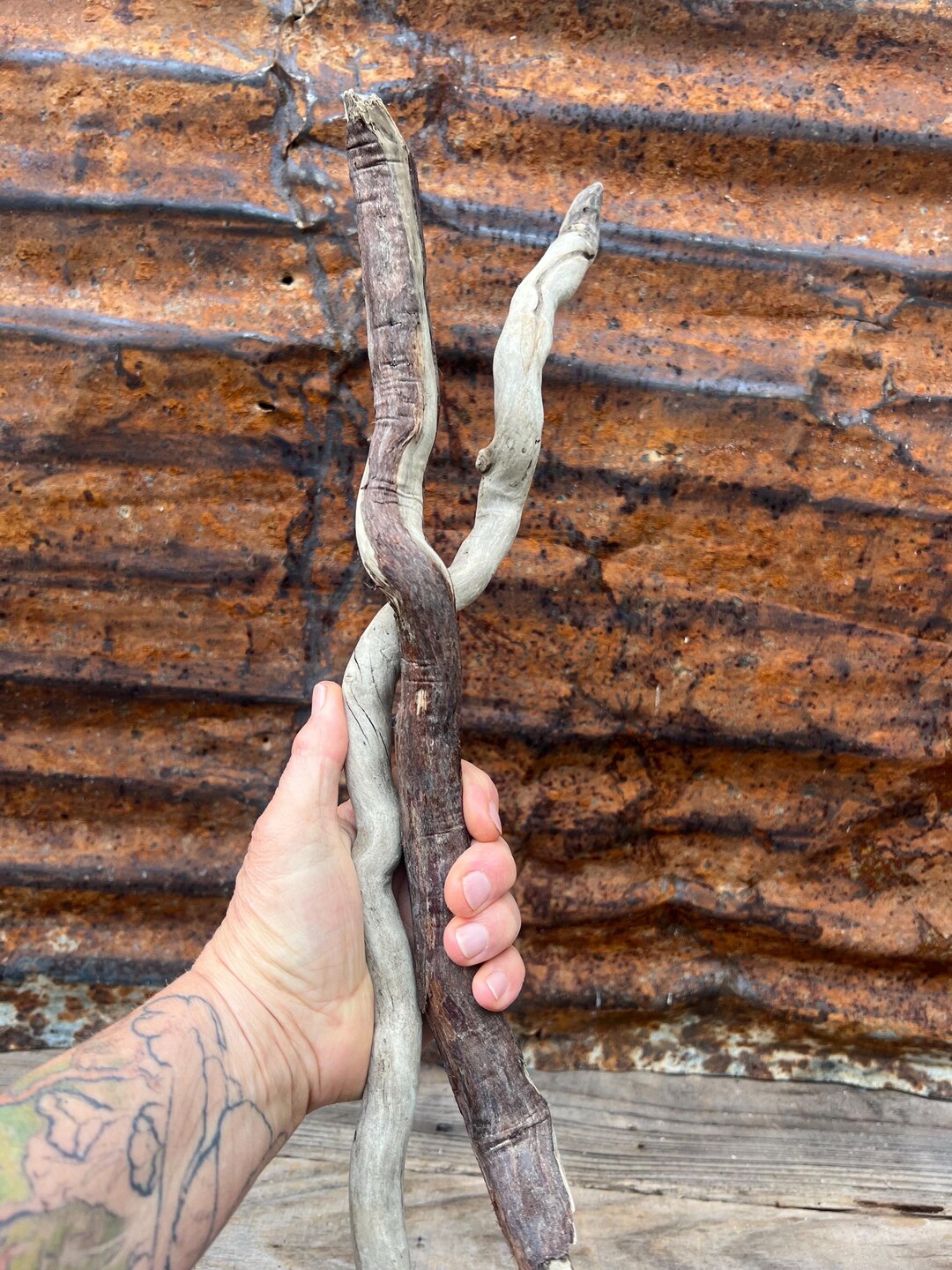 Two Thick Driftwood Roots, Driftwood Root Stick, Art Driftwood, Macrame ...