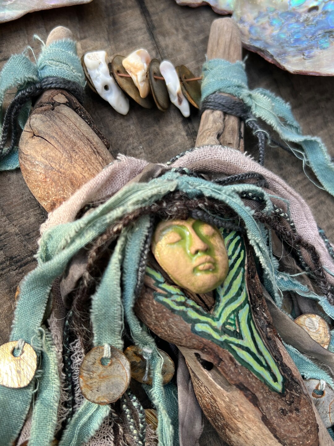 Ocean Talking Stick, Forked Driftwood Talking Stick, Ceremonial Tool ...