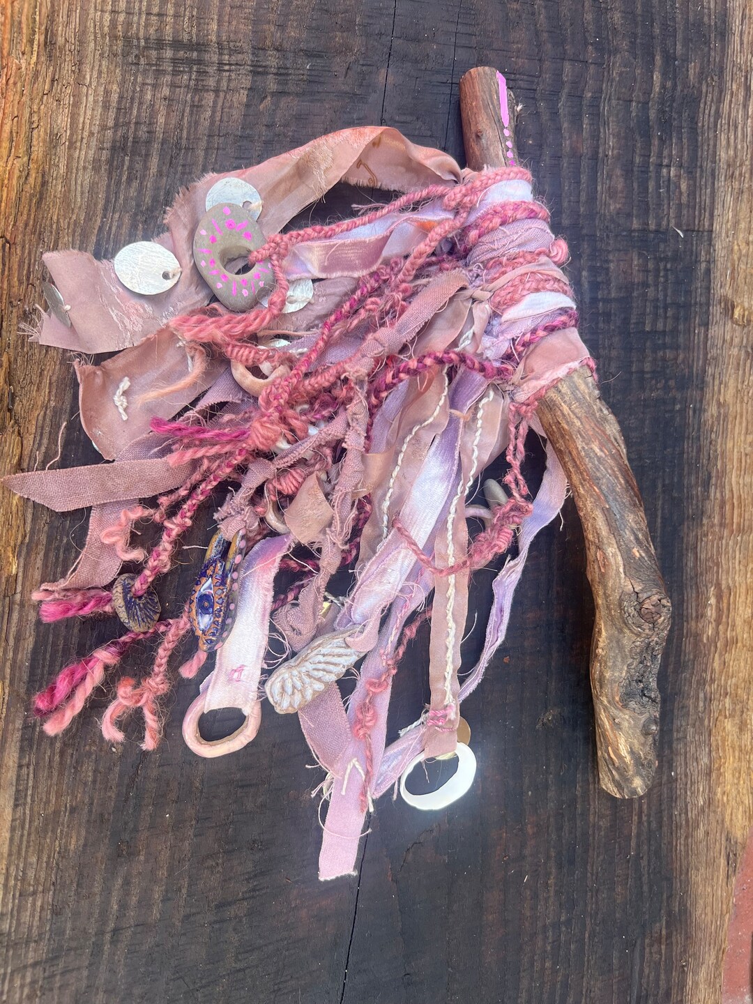 Madrone Wood Talking Stick, Ritual Tool, Ceremonial Talking Stick Wand ...