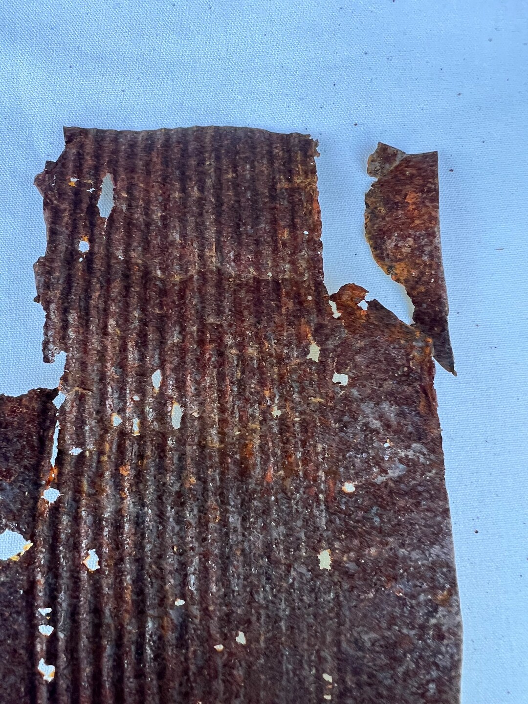 Rusty Grooved Metal Can , Corrugated Rusty Can, Salvaged Metal, Rusted ...