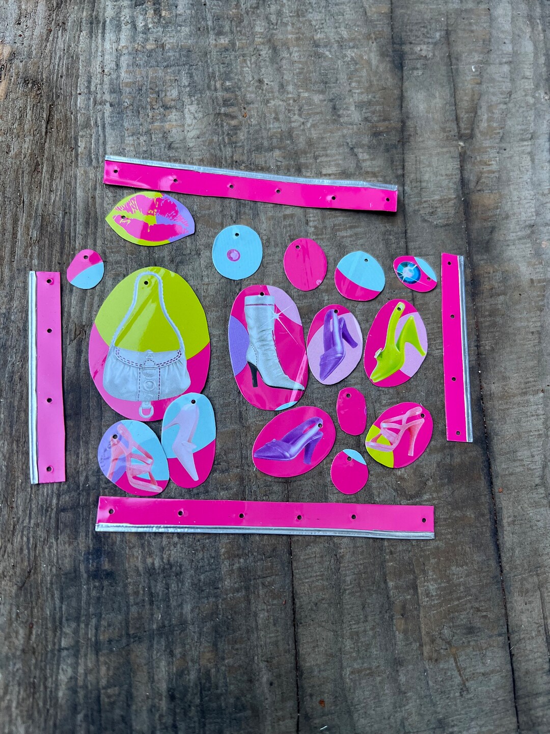 20 Pieces.cut Barbie Tin Barbie Tags, Shoe Tags, Purse, Accessories ...