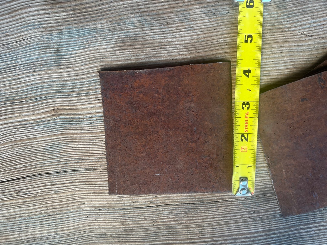 4 X 4 Rusty Metal, 22 Gauge Metal Salvaged Rusted Metal , Old Rusted ...