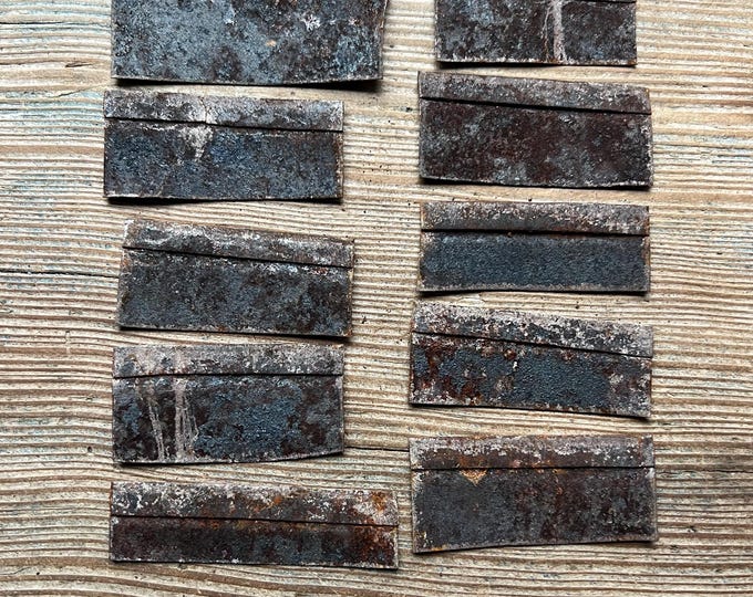 Four Rusty Metal Pieces, Rusty Metal Strap , Metal Art Materials ...