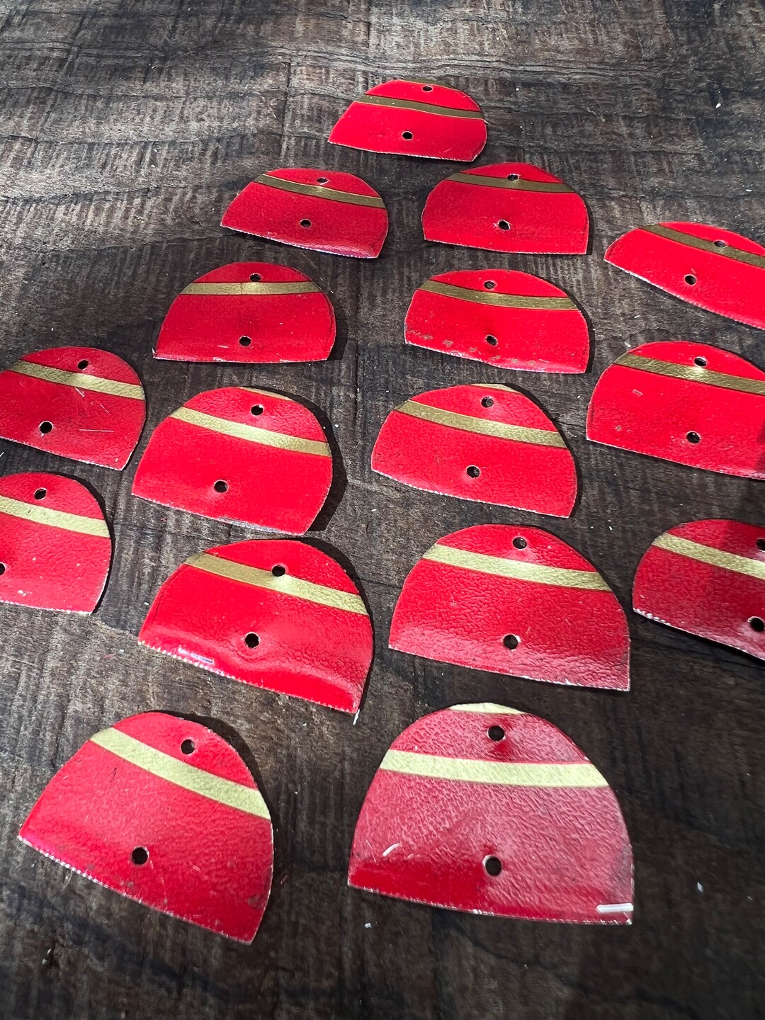 Creating X-mad , Metal Pieces , Cut Red Tin, Metal Tags,red Metal ...