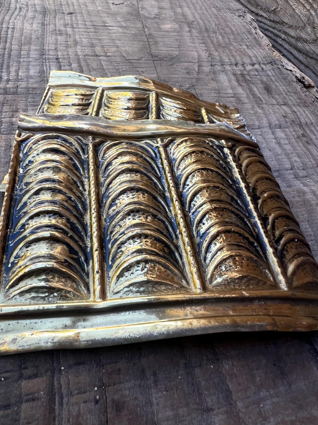 I Piece Vintage Art Materials, One Brass Metal Rectangle, Cut Vintage ...