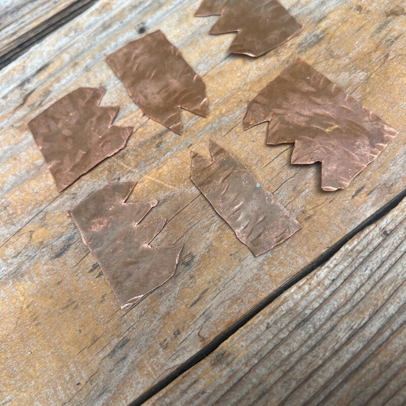 Hammered Copper Metal Strips - Etsy