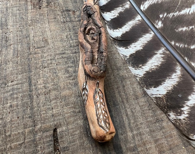 Madrone Wood, Madrona Art Wood, Pocket Wand , Painted Madrone , Sacred ...