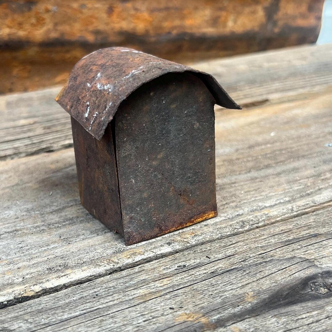 Rusty House-rusty Metal , 22 Gauge Metal, Salvaged Metal ,recycled ...
