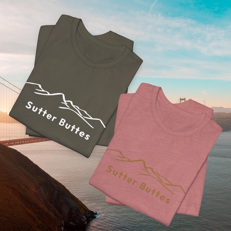 MMIH Short Sleeve Adult Tshirt Sutter Buttes Above Mountains Unisex ...