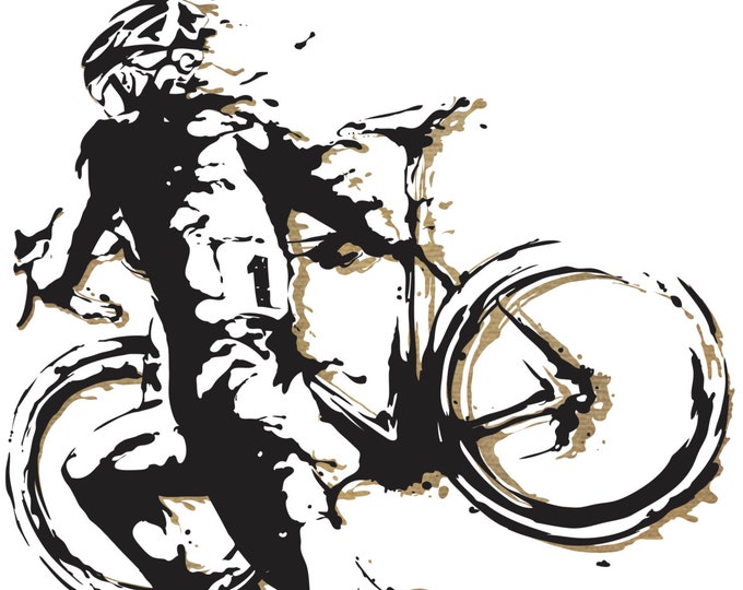 Vintage Retro Styled Cyclocross Cycling Poster: Feel the Burn 11X17 ...