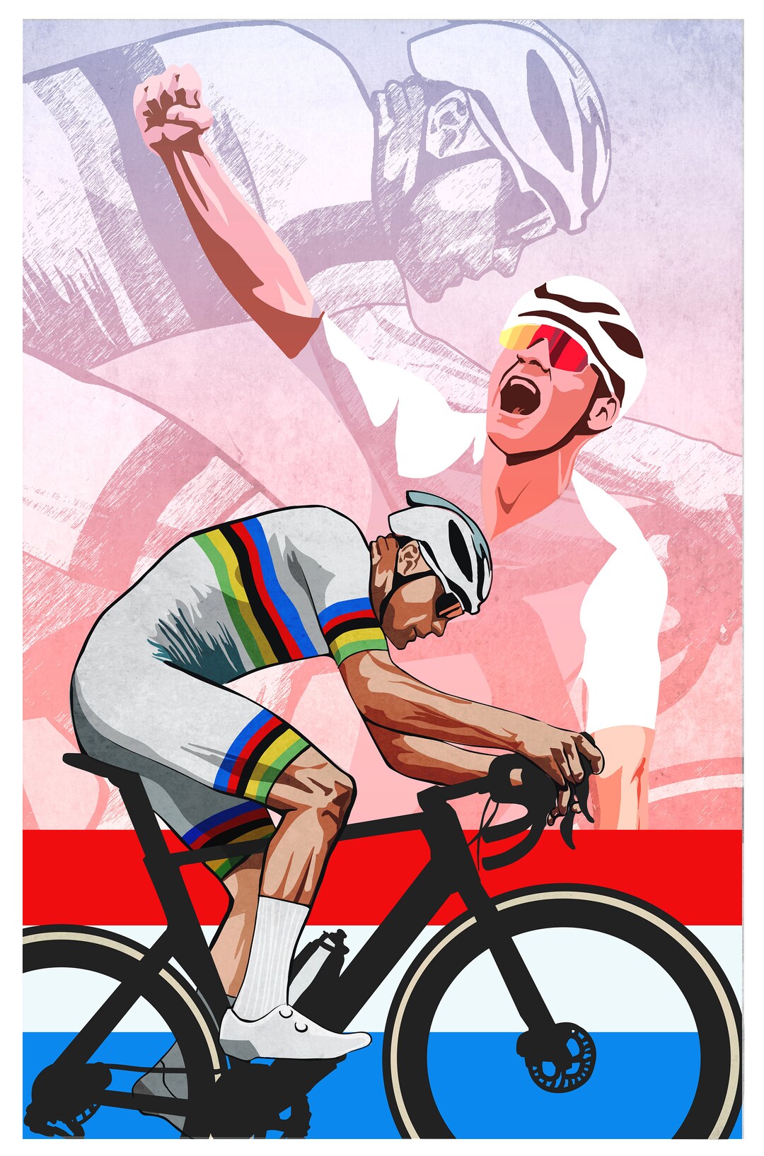 Mathieu Van Der Poel, Cycling Art Print, Cyclocross Print - Etsy
