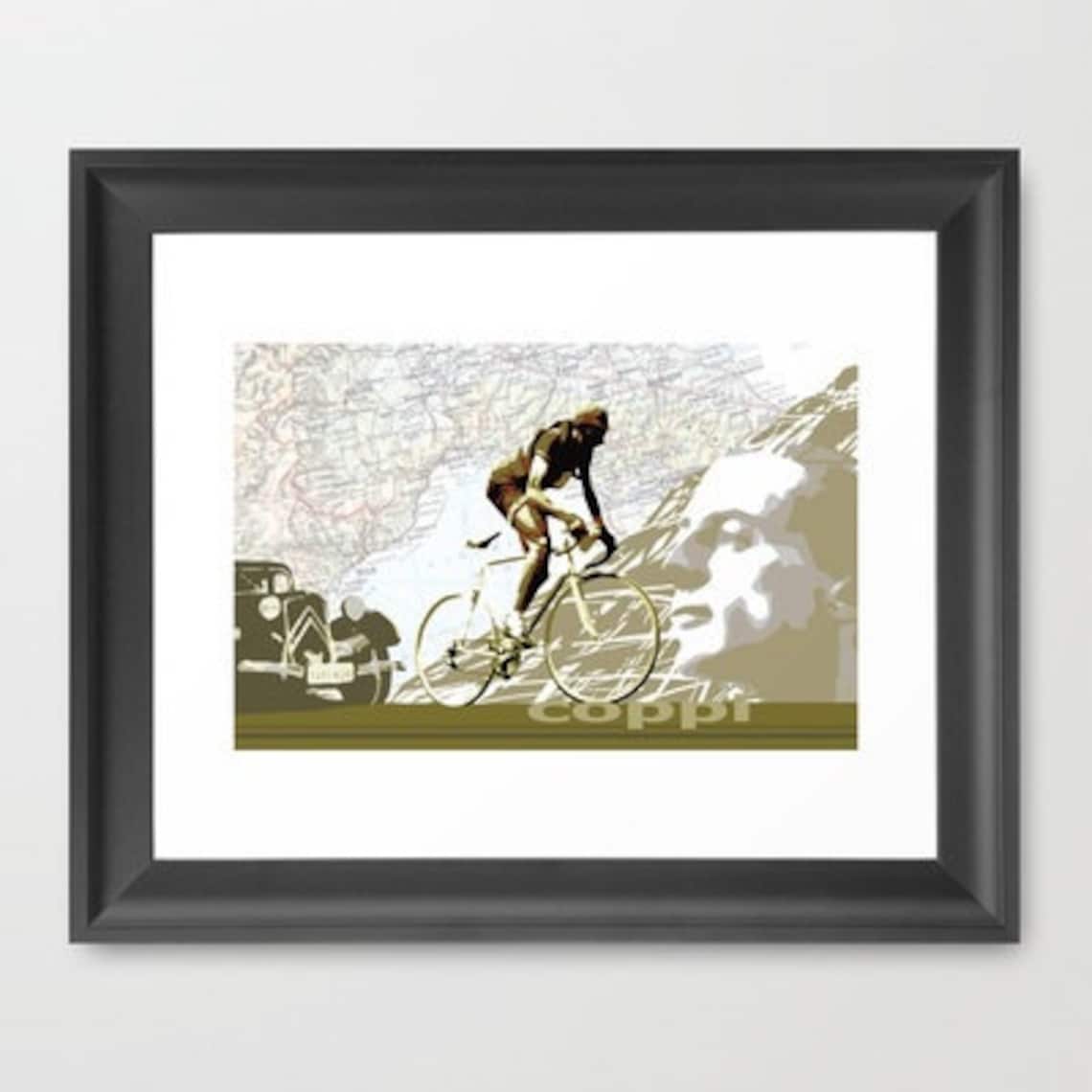 Vintage Cycling Art Cycling Print Bike Poster Tour De - Etsy