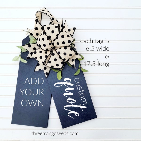 Large Wood Door Tag - Etsy