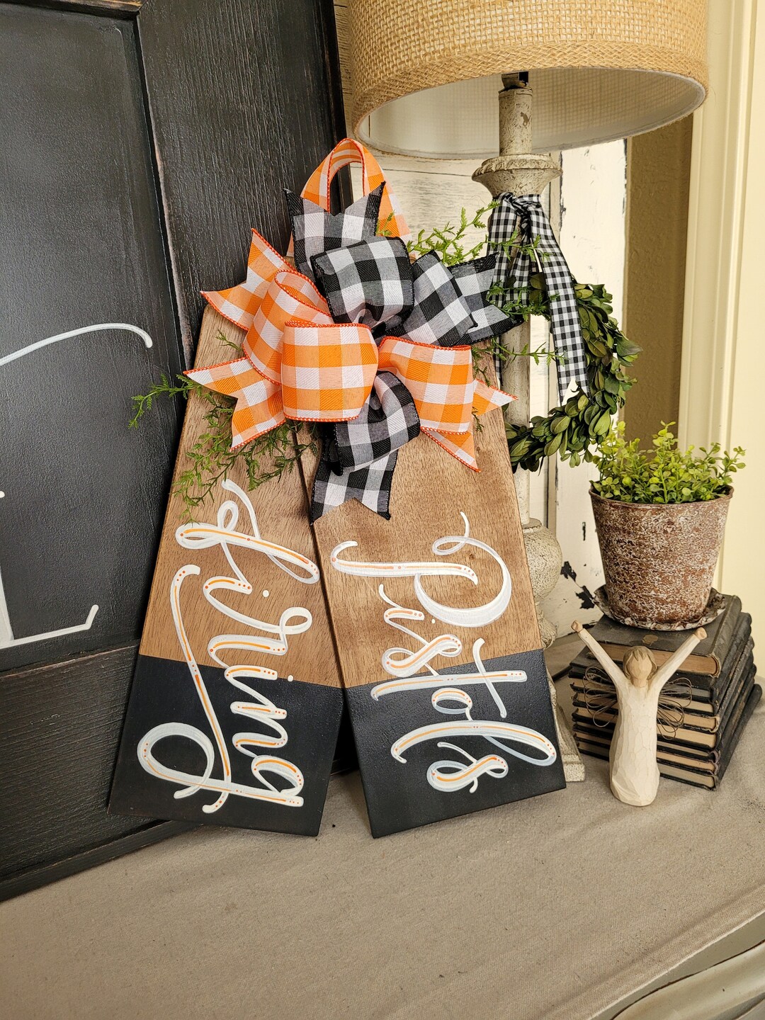 Front Door Decor | Front Door Tags | Front Door Sign | Large Wooden Tag ...