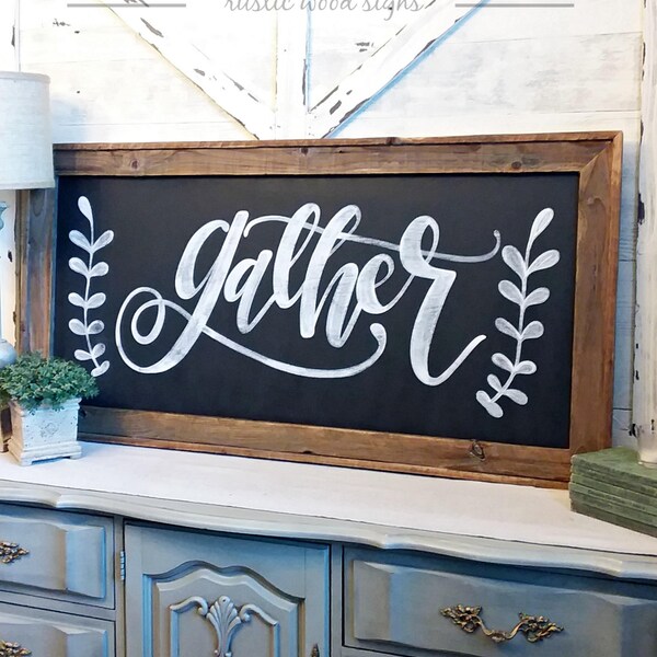 Large Gather Sign - Etsy