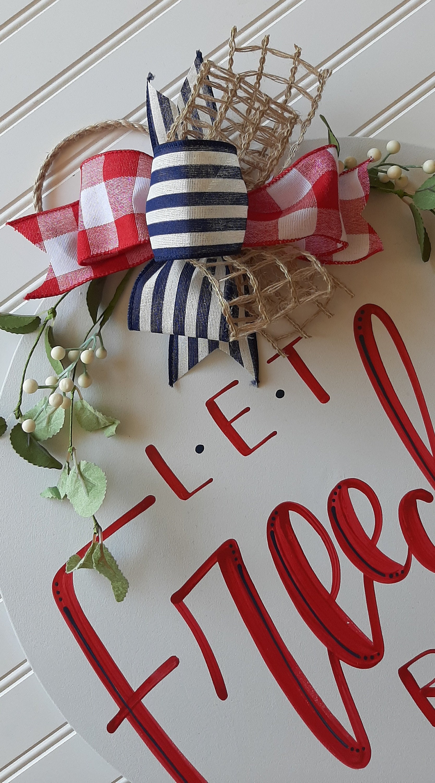 USA decor Americana decor Americana door Fourth of July | Etsy