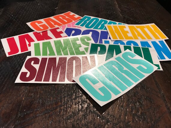Boys name decal gamer name decal gamer gifts gamer decal | Etsy