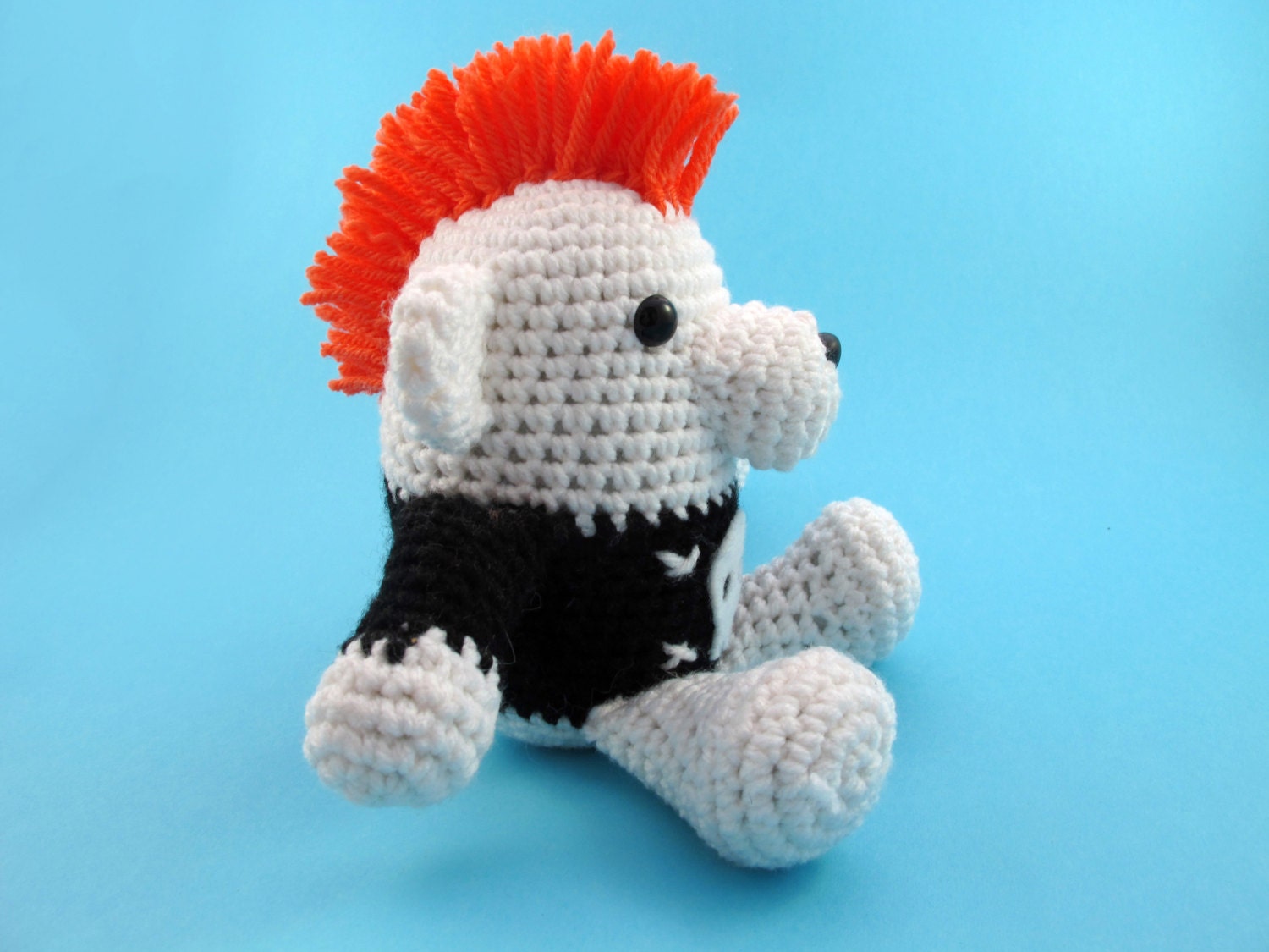 Punk Rock Polar Bear Amigurumi PATTERN PDF - Etsy