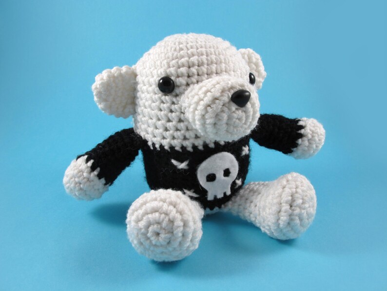 Punk Rock Polar Bear Amigurumi PATTERN PDF - Etsy