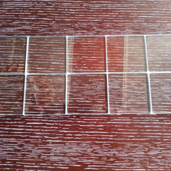 Clear Glass Tiles - Etsy