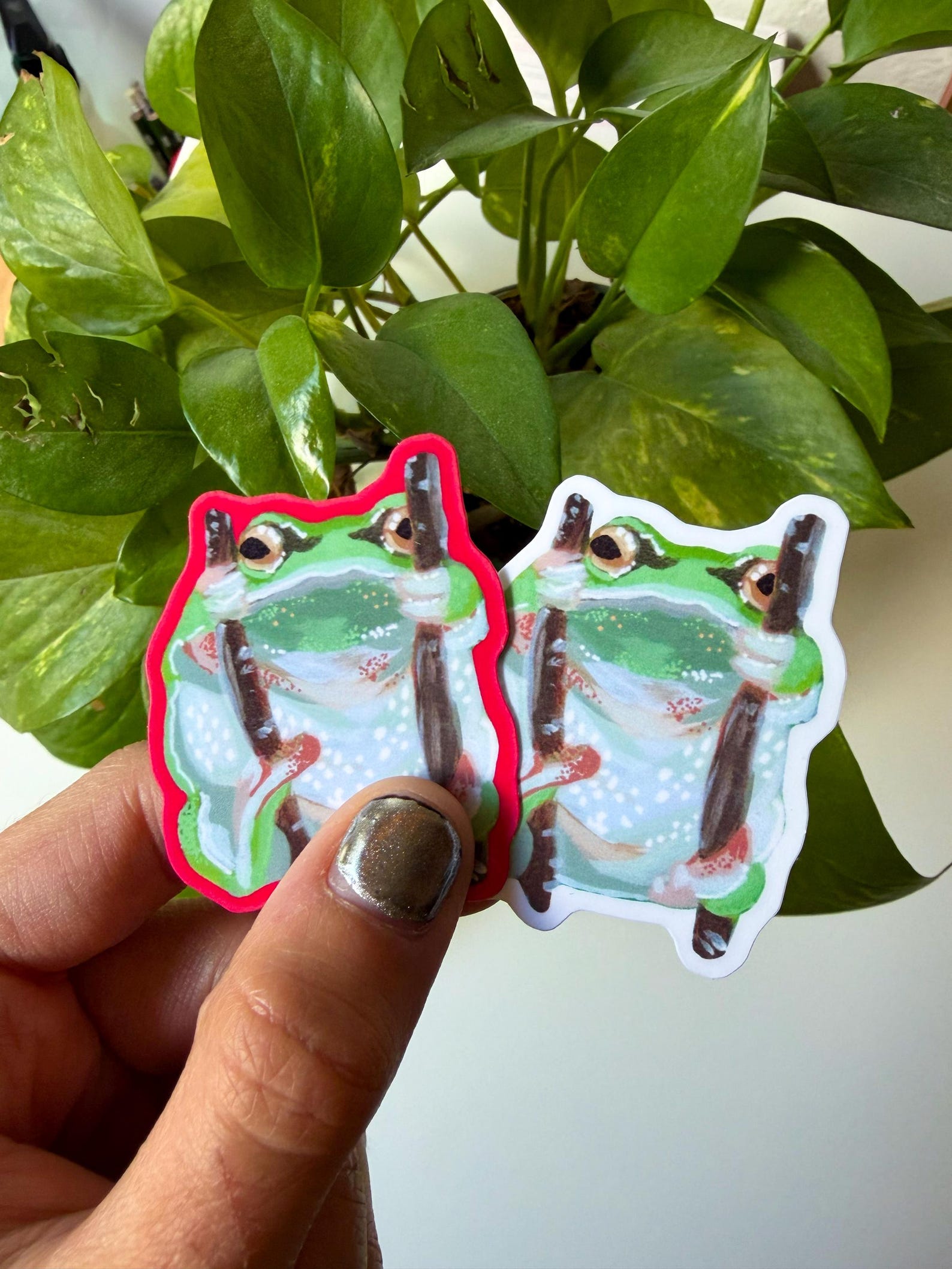 Frog Sticker – Water Resistant Laminated Vinyl Laptop Decal - Etsy