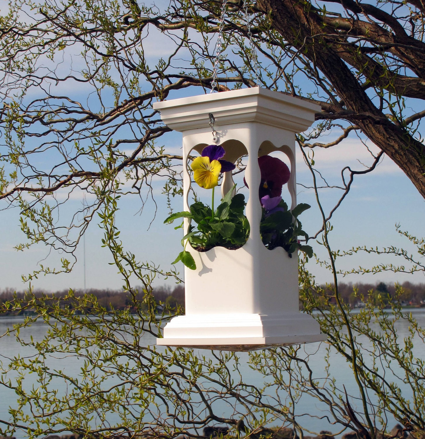 Planter Hanging PVC Unique Cutout Hanging Planter | Etsy