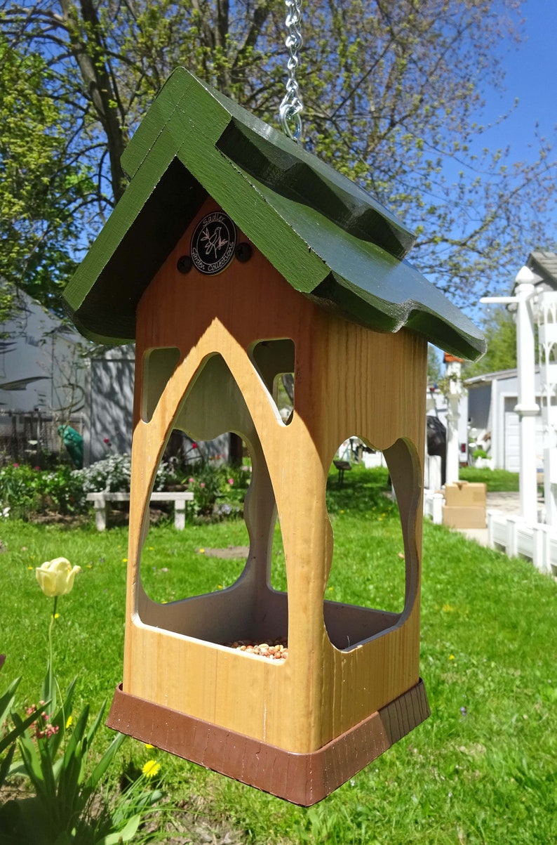 Hanging Birdfeeder Tri Color Feeder PVC Bird Feeder - Etsy