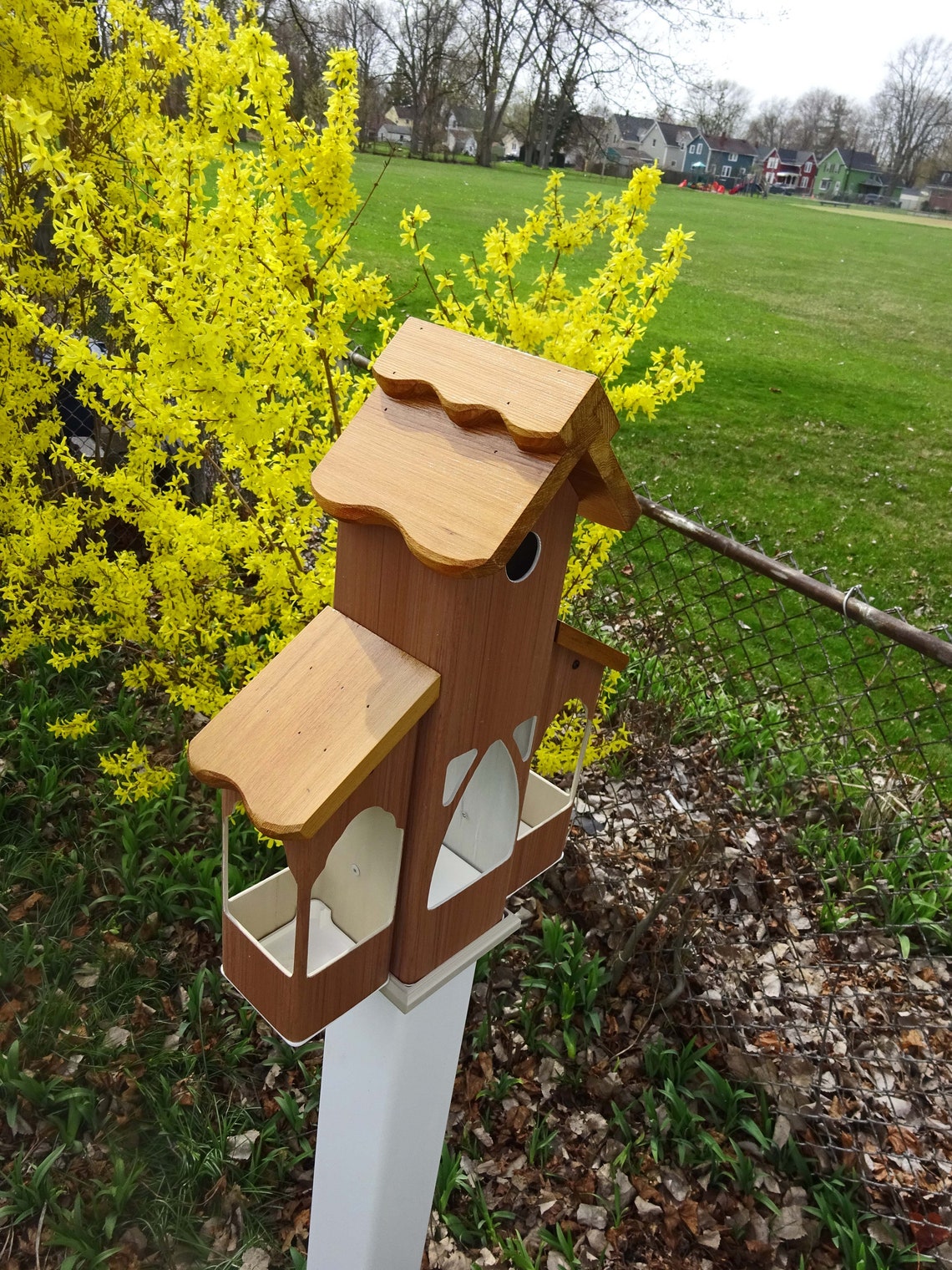Weatherable Bird tower multi purpose bird feeder bird house | Etsy