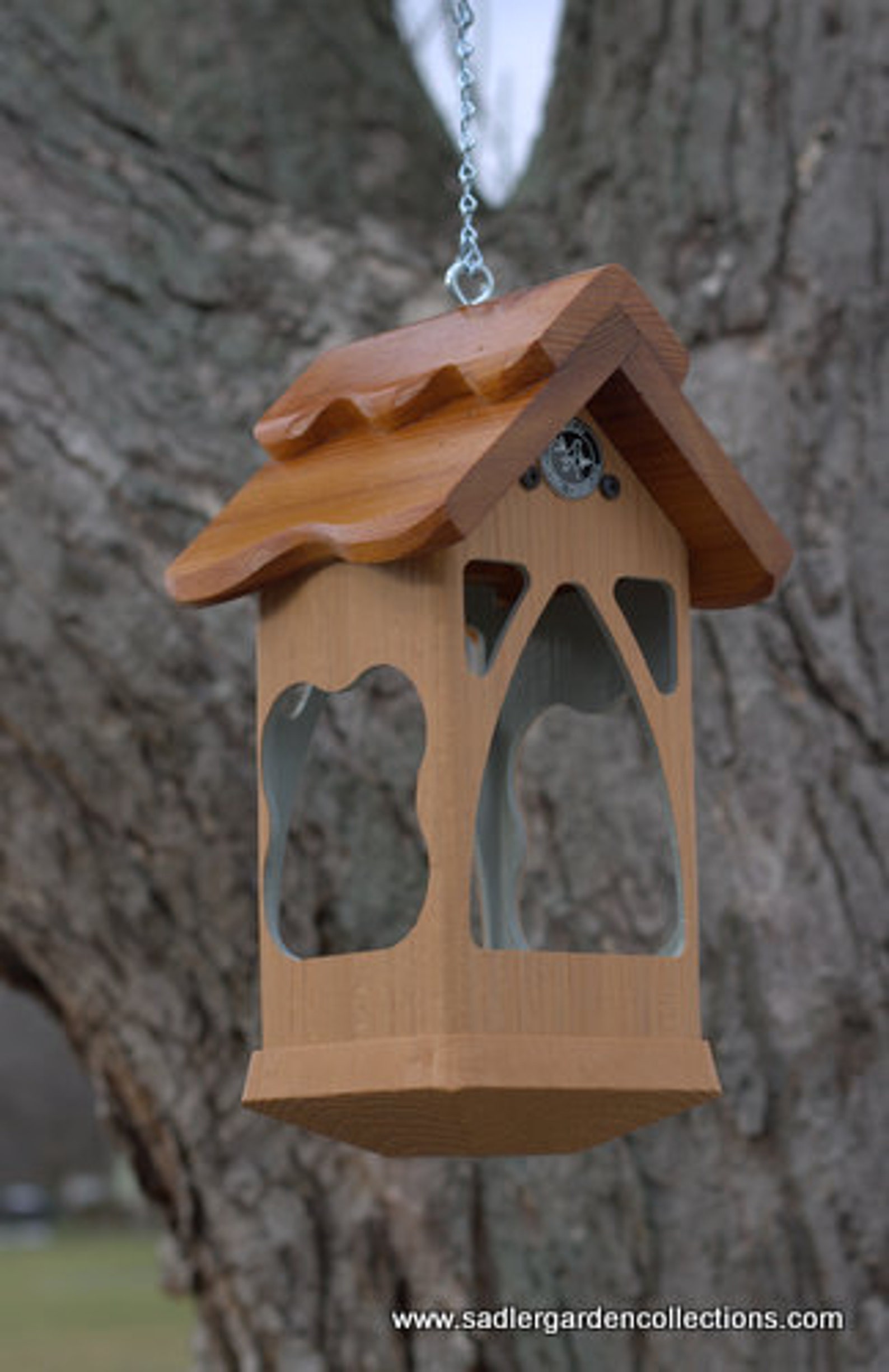 Outdoor Hanging PVC Bird Feeder Unique Modern Tray Feeder | Etsy