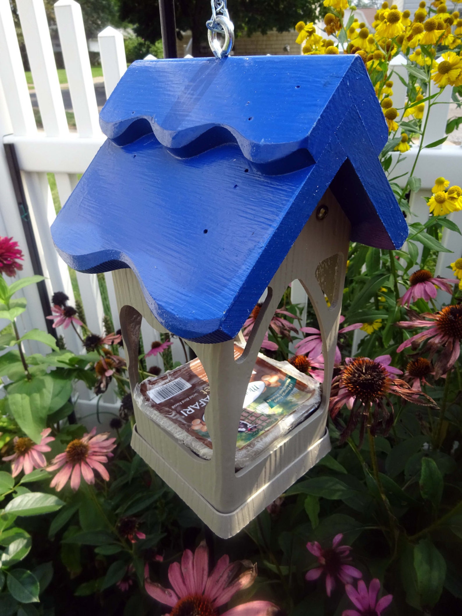 Outdoor Hanging PVC Bird Feeder Unique Modern Tray Feeder - Etsy