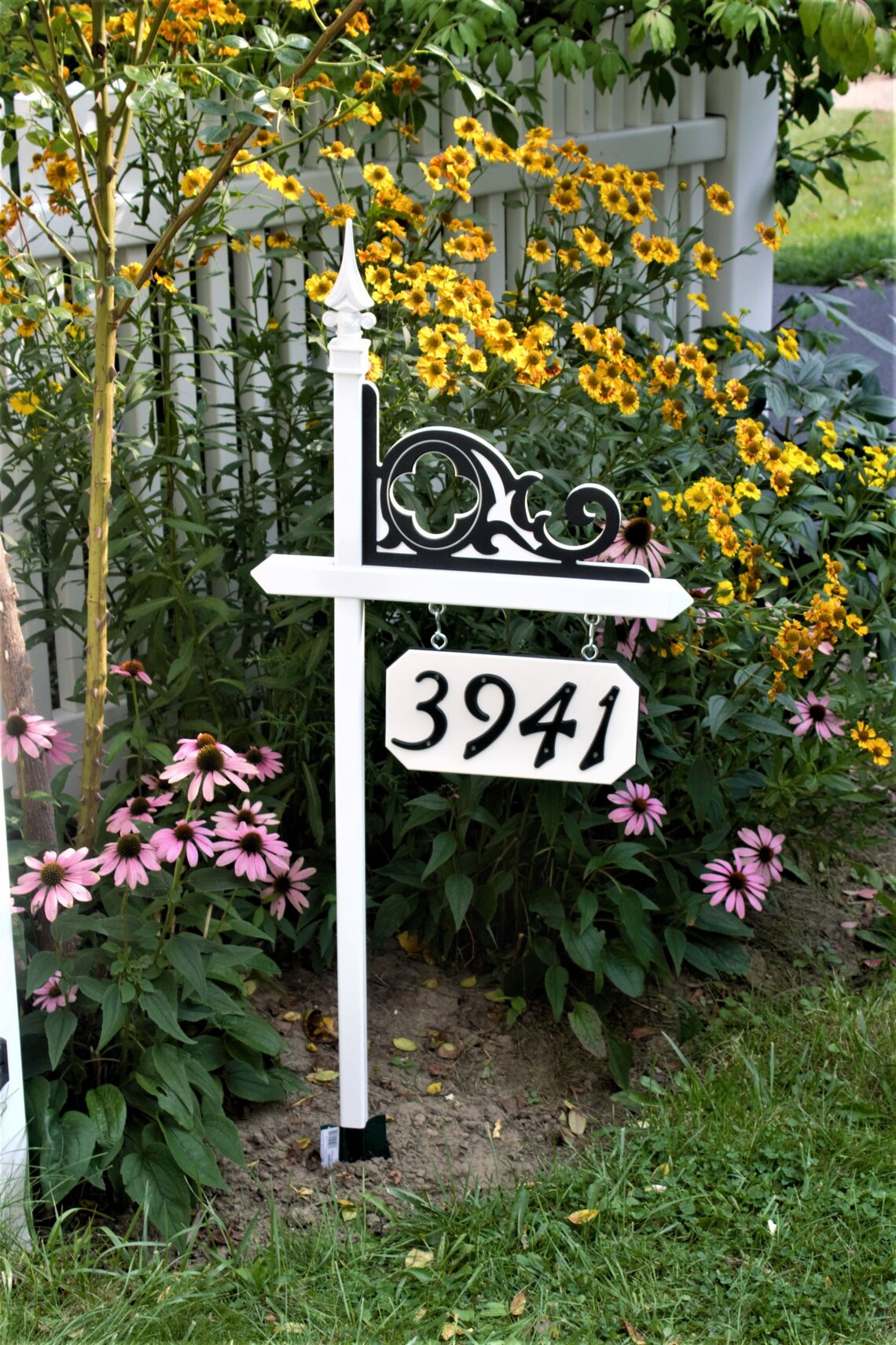 Weatherable PVC House Number Holder-free Standing Sign With - Etsy