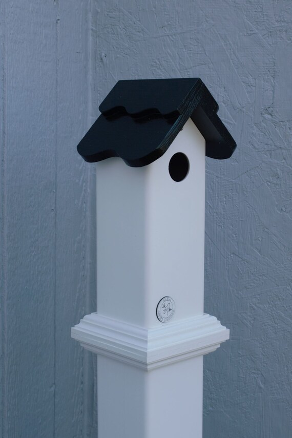 PVC post mount bird house for Nuthatch and small birds. All | Etsy